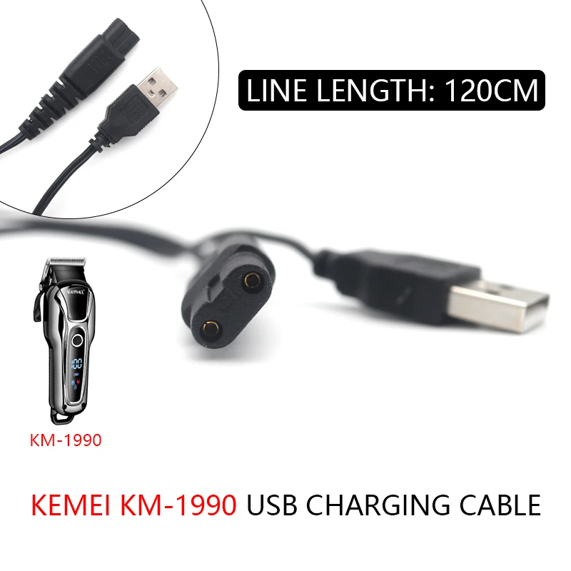 Apply-to-KEMEI-KM-1990-Professional-Hair-Clipper-Original-USB-Charger ...