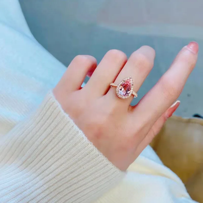 Red Beryl Ring