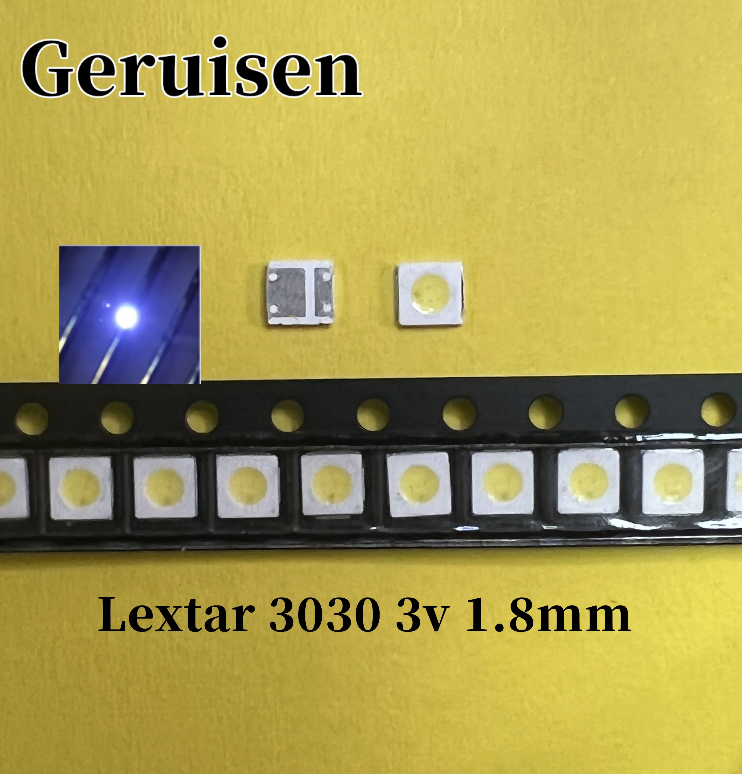 200pcs-lot-FOR-TV-Backlight-Lextar-3030-3v-1-5W-2Chip-1-8mm-LED-SMD ...