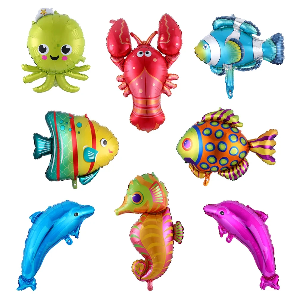 10pcs-Mini-The-New-Fish-Animal-Balloons-Birthday-Decorative-Dall-Shark ...