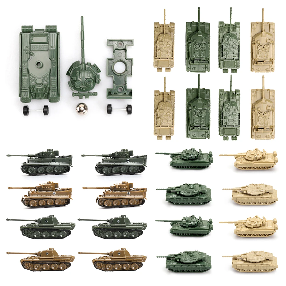 Viikondo 8pcs Toy Tank Playset 1/144 Scale Military Vehicle German ...