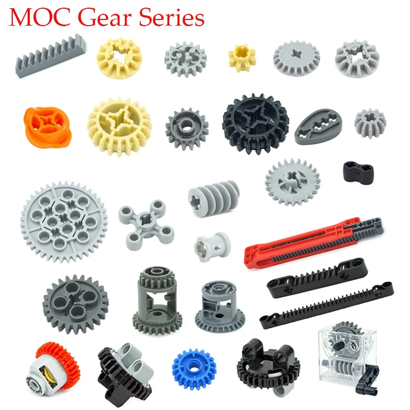 MOC-Gear-Series-Rack-Gear-Differential-Gear-Rotating-Platform-Gear-Axle ...