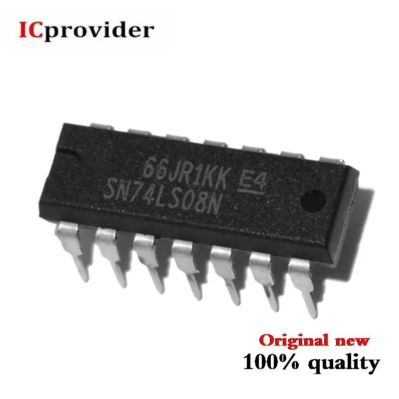 100 unids/lote SN74LS08N SN74LS08 74LS08 DIP14 IC de la mejor calidad ...