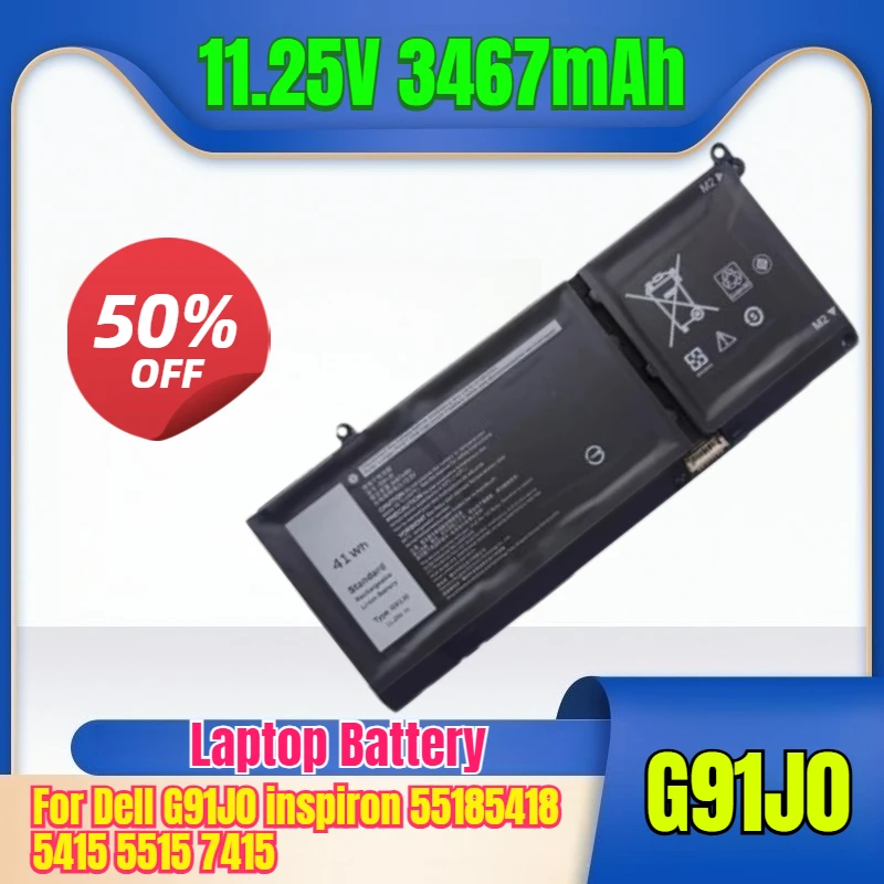 V6W33 3500mAh Laptop Battery for Dell Inspiron 3510 3511 5510 5515 5310 ...