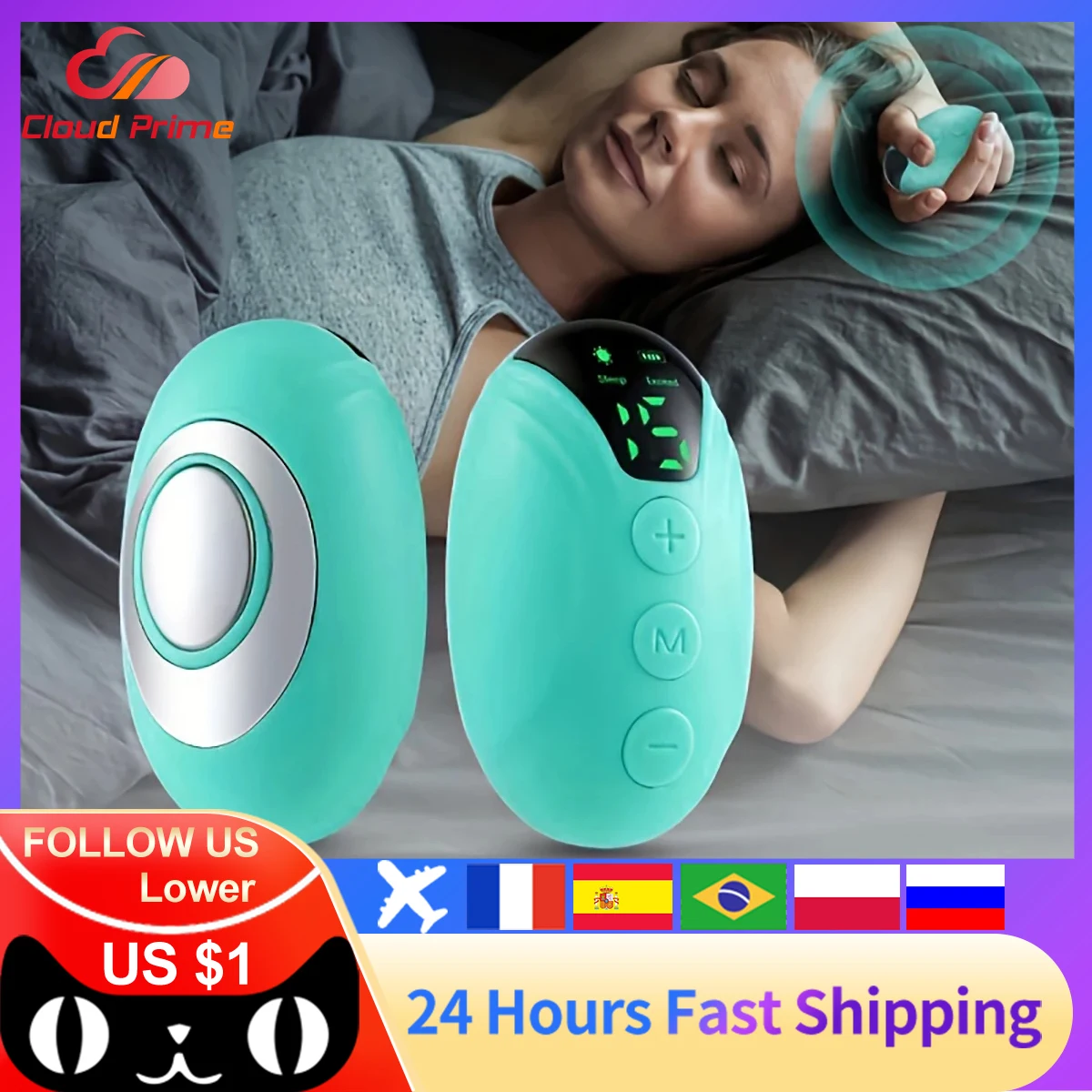 Handheld-EMS-Microcurrent-Sleep-Aid-Device-Mini-USB-Pressure-Relief ...