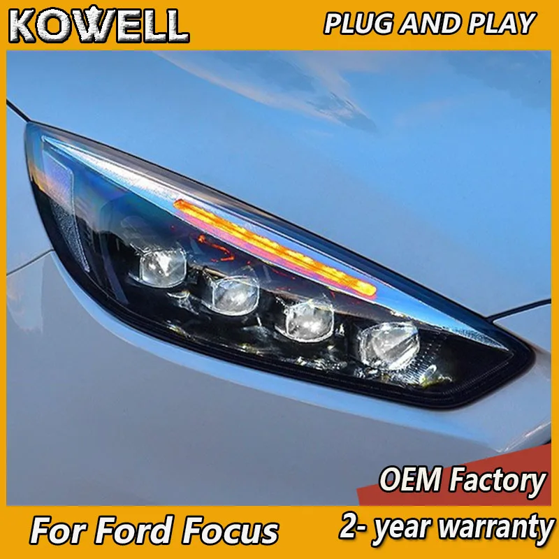Car-Styling-for-Ford-Focus-Head-Lights-2015-2018-Focus-Headlights-DRL ...