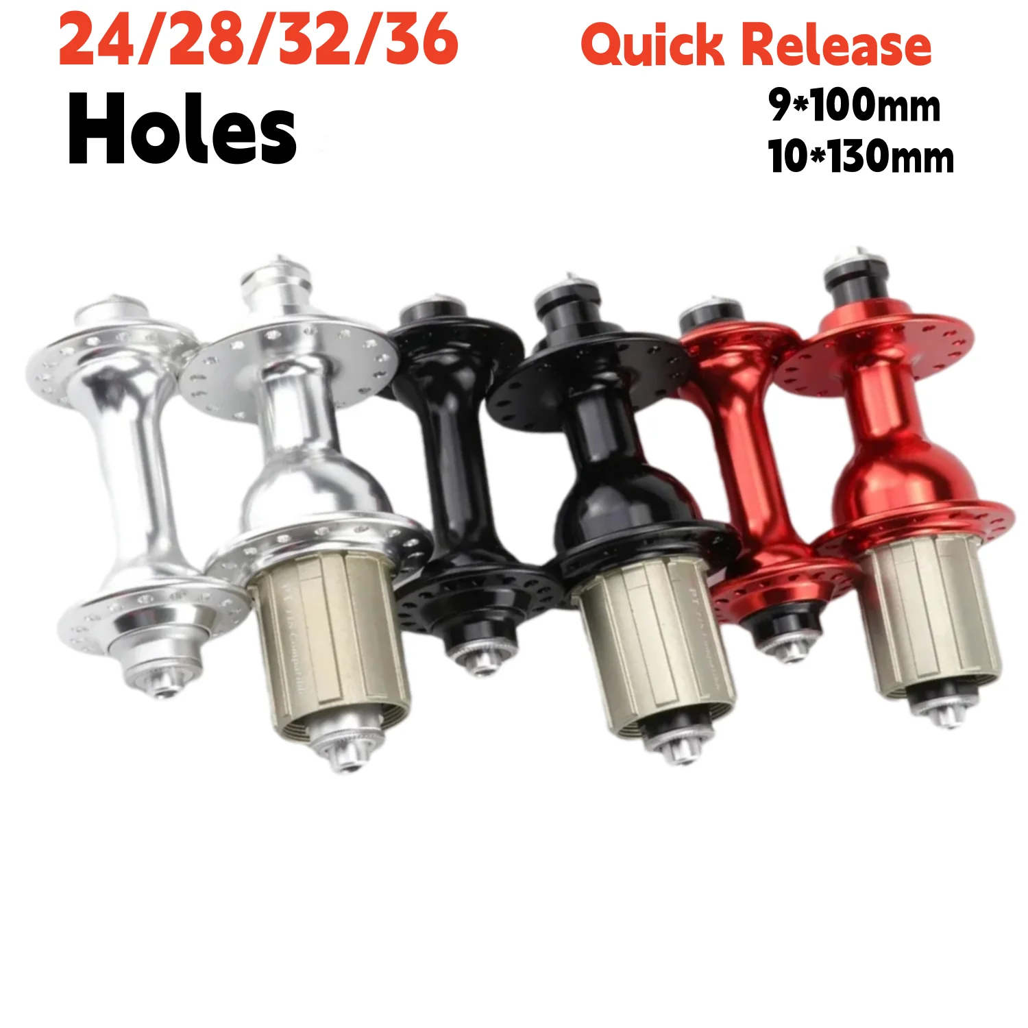 Road Bike Hub 24H 28H 32H 36H 9x100mm 10x130mm 8/9/10/11 Speed Rim V ...
