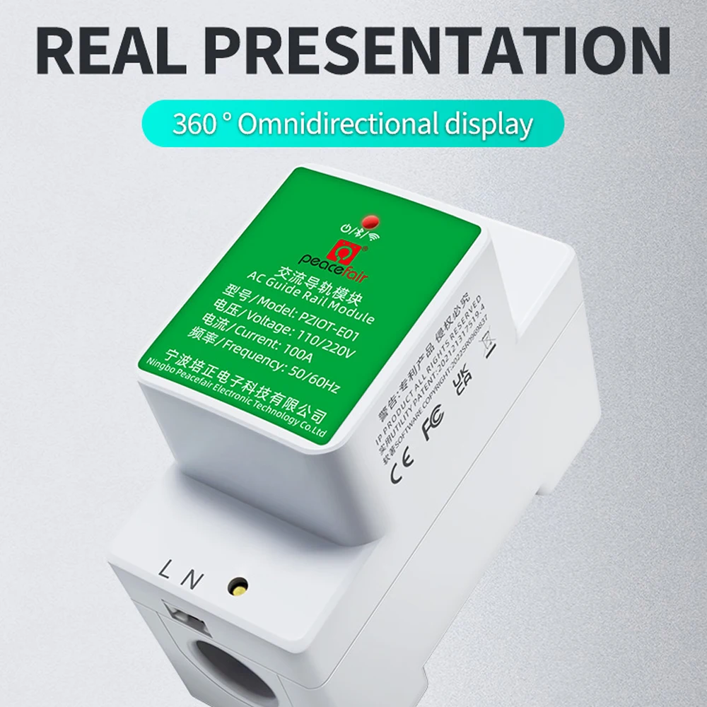 Tuya Single Phase AC Electric Din Rail Wifi Smart Kwh Energy Meter ...