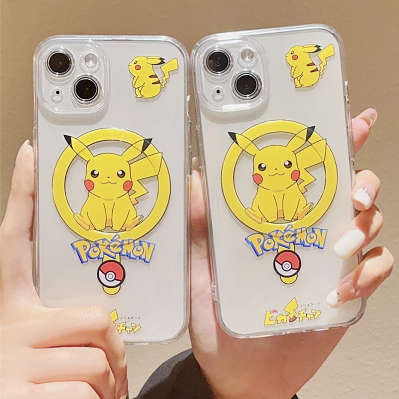 Pokemon-Pikachu-IPhone-15-14-13-12-New-Kawaii-Cartoon-Phone-Case ...