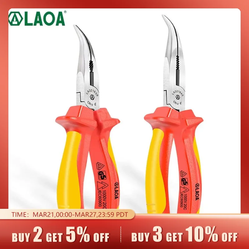 LAOA-VDE-Alicador-de-agulha-curvo-ferramentas-do-eletricista-isolado-descascamento-aperto ...