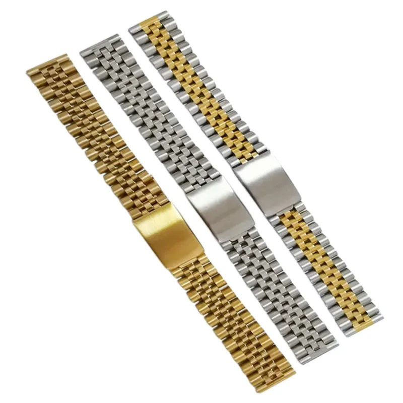 18mm-19mm-20mm-Stainless-Steel-Universal-Jubilee-Straight-End-Smart-Watch-Strap-Band-Bracelet ...