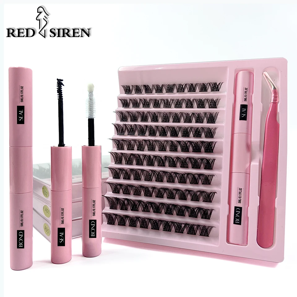 RED SIREN DIY Lash Extensions Kit Makeup Set Lash Bond and Seal Glue ...