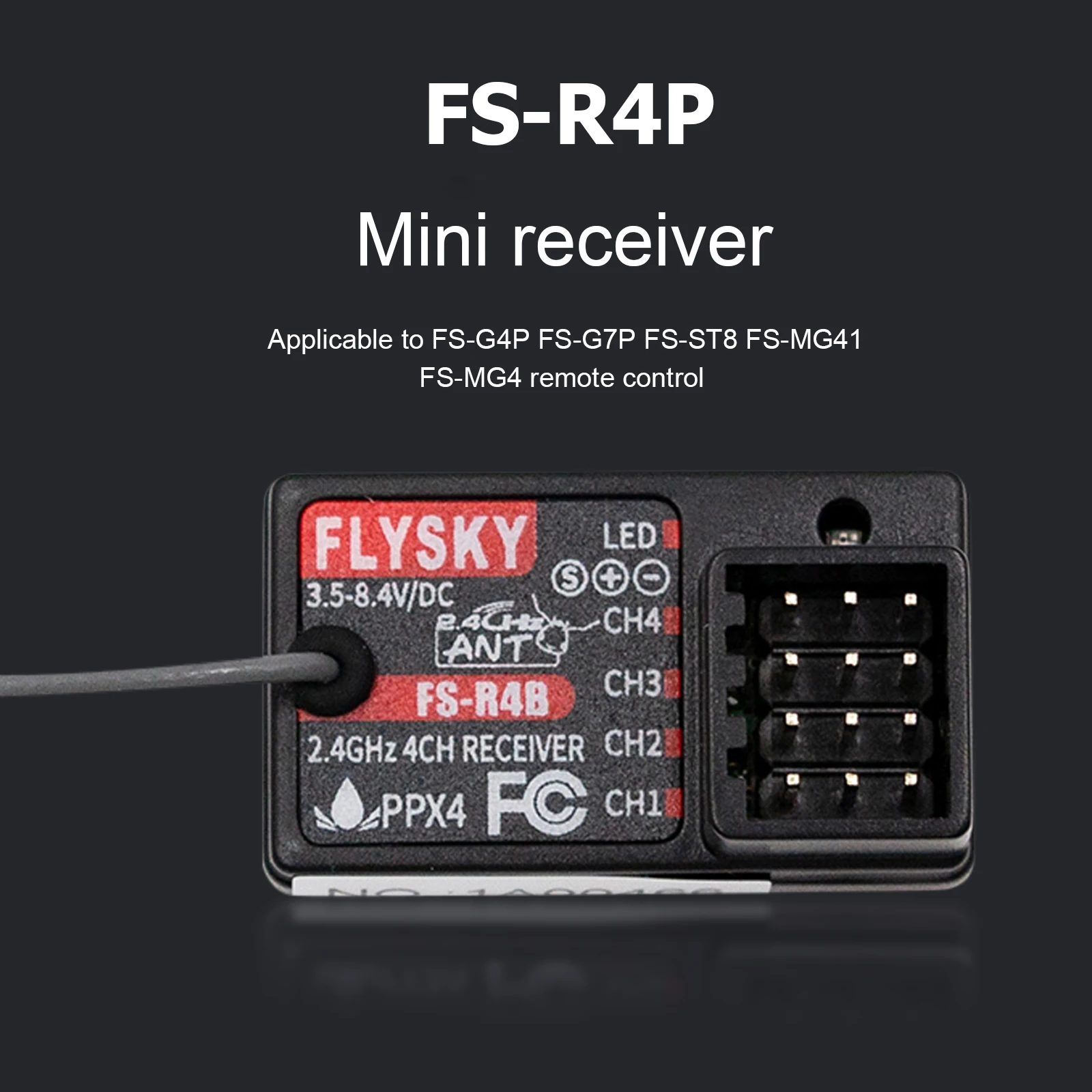 Flysky FS-R4B 4CH 2.4G 디지털 수신기 - 다기능 Flysky FS-R4B 무선 송신기 FS-G7P FS-ST ...