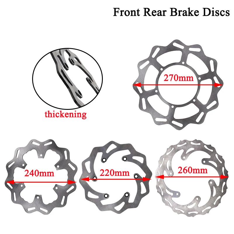 Front Rear Brake Discs or Brake pads for use on off-road motorcycles ...