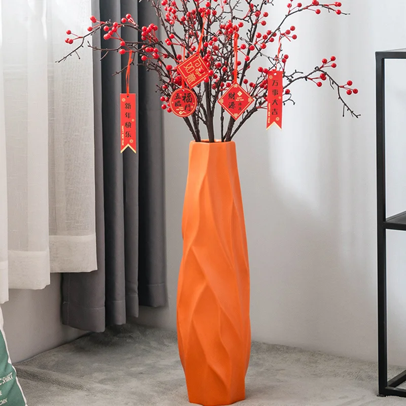 Nordic Living Room Floor Flower Pot Stand Modern Ceramic High ...