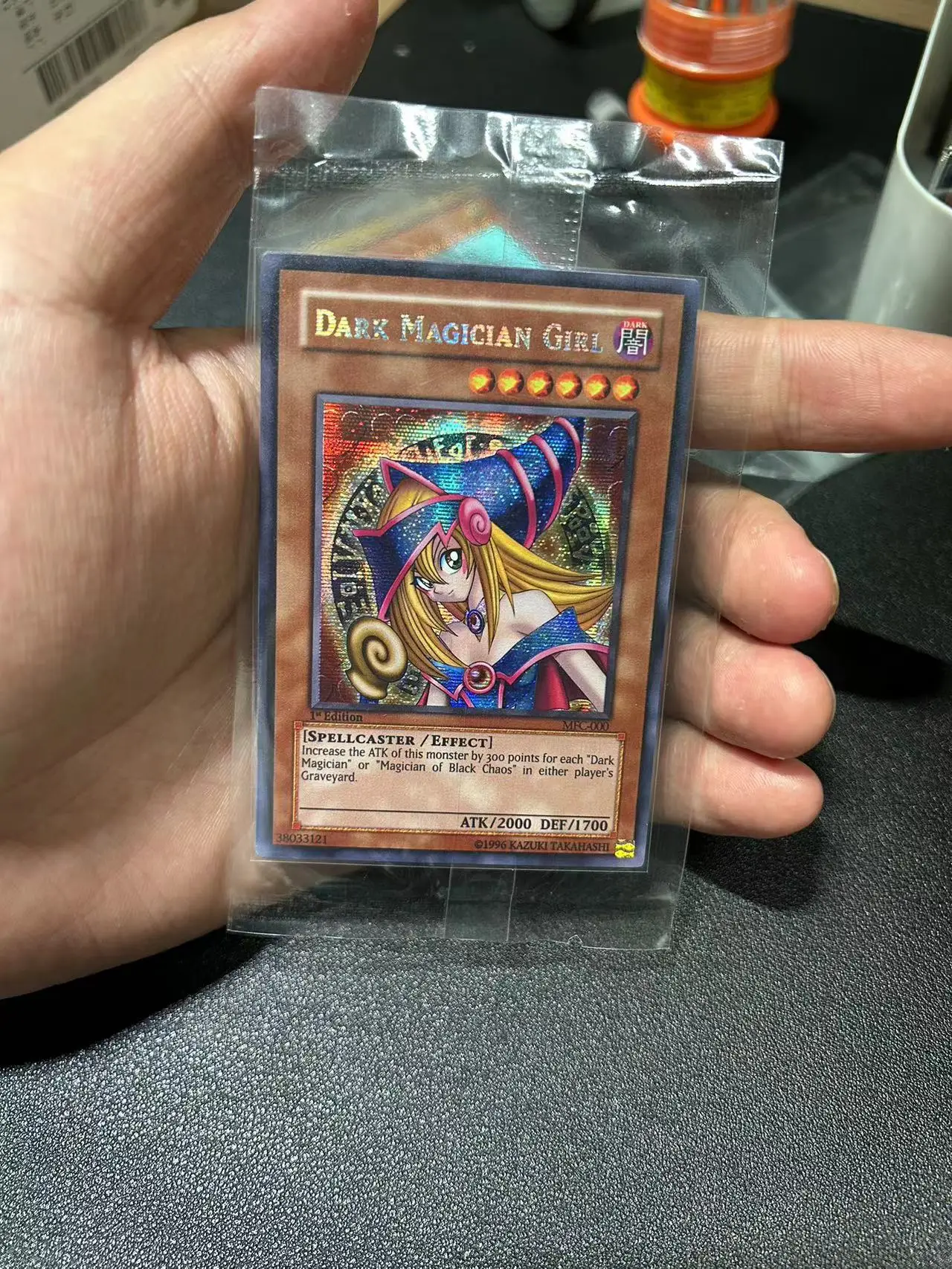 Yu-Gi-Oh-Secret-Rare-SER-TCG-Dark-Magician-Girl-juego-de-mesa-regalo-en ...