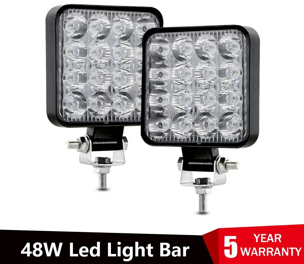 Led-Light-Bar-48w-Led-Work-Lights-16barra-Automotive-Led-Bar-Offroad ...