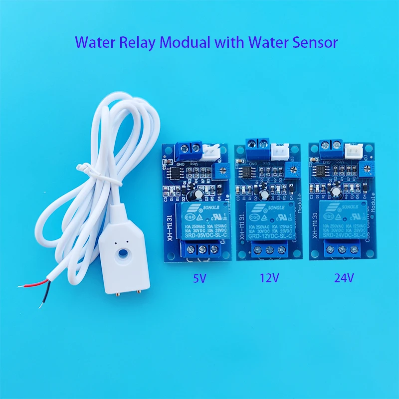 5V-12V-24V-Water-Leakage-Sensor-Relay-Module-Water-Leaking-Flood ...