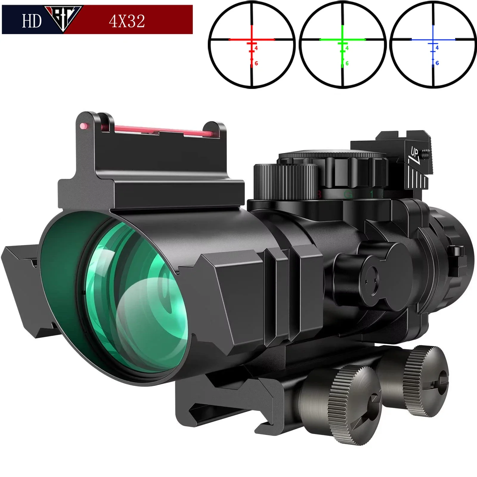 4x32-Riflescope-20mm-Dovetail-Reflex-Optics-Scope-Tactical-Sight-For ...