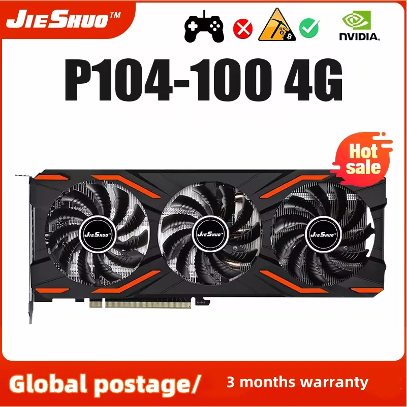 JIESHUO-tarjeta-gr-fica-NVIDIA-P104-100-4GB-1920SP-para-miner-a-16nm ...