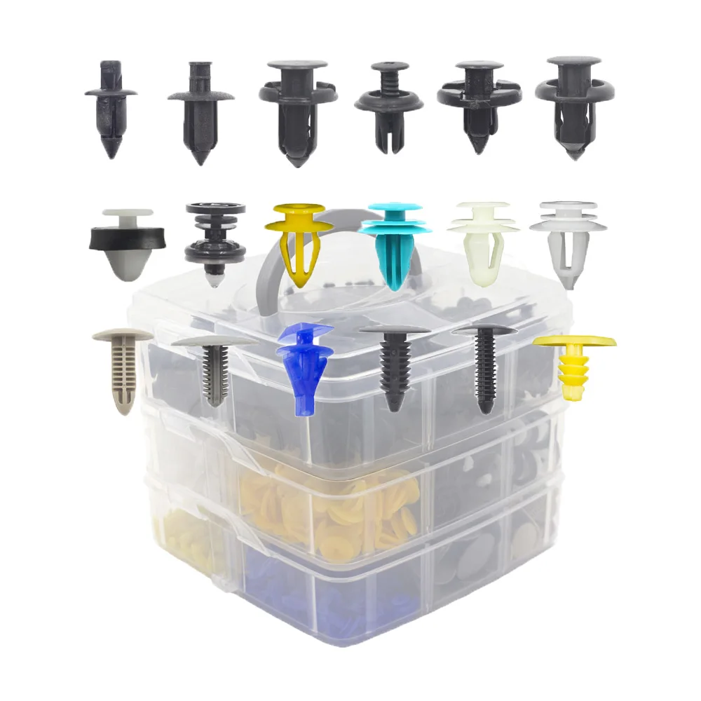 Mixing-Auto-Fastener-Universal-Vehicle-Car-Bumper-Fender-Plastic-Clips ...