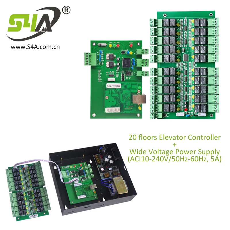 20 Floors Elevator Access Control Board Lift Access Controller Panel ...