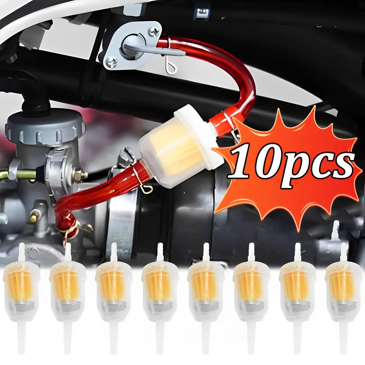 10PCS-Universal-Motorcycle-Fuel-Filter-Motorcycle-Engine-Inline-Carb ...