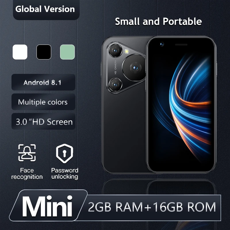 Mini teléfono inteligente Android con memoria de 2 + 16GB Sistema ...
