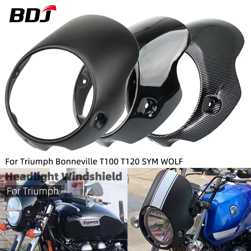 BDJ-Bonneville-Front-Head-Windshield-Motorcycle-Headlight-Fairing ...
