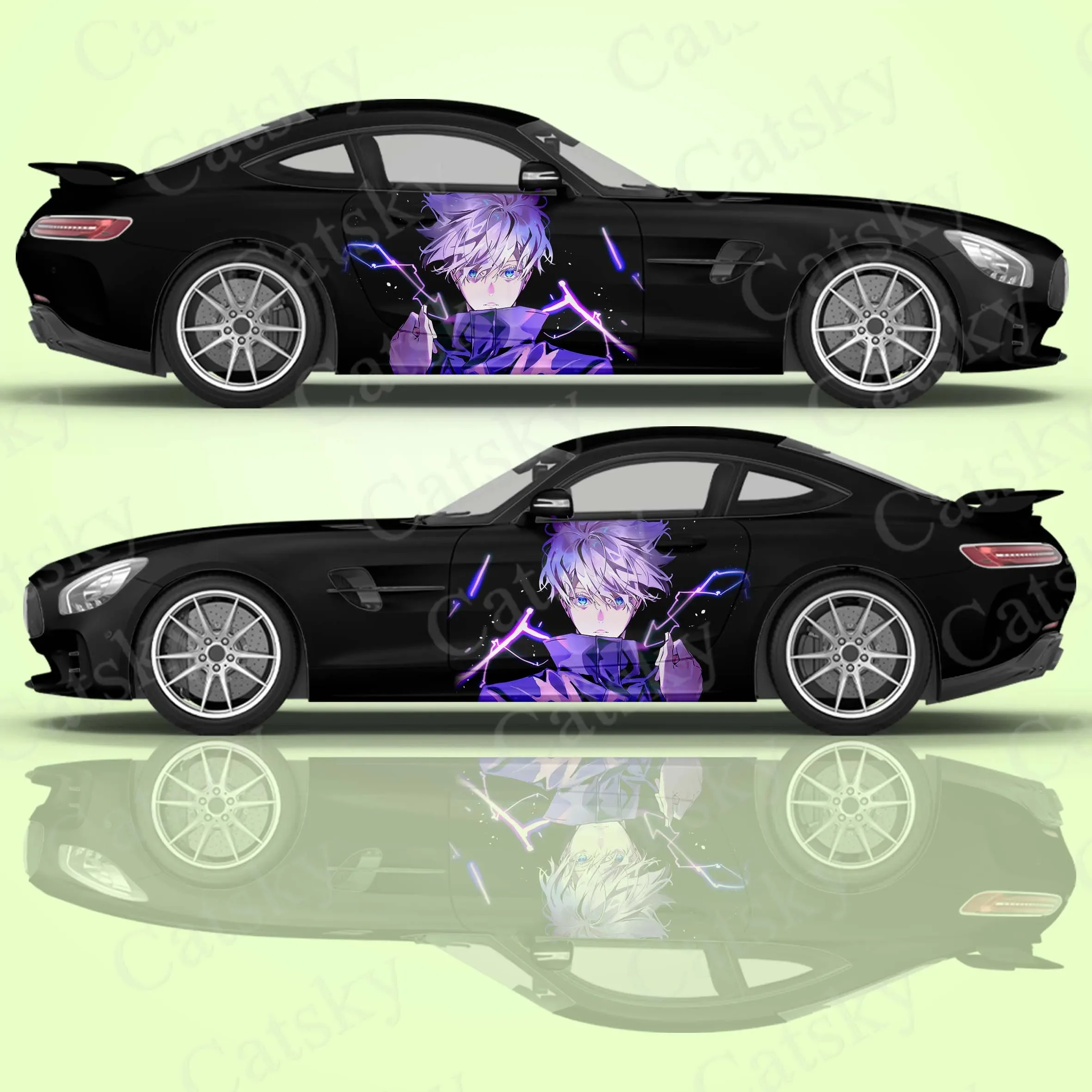 Satoru Gojo Car Body Stickers Anime Itasha Vinyl Car Side Decal Sticker ...