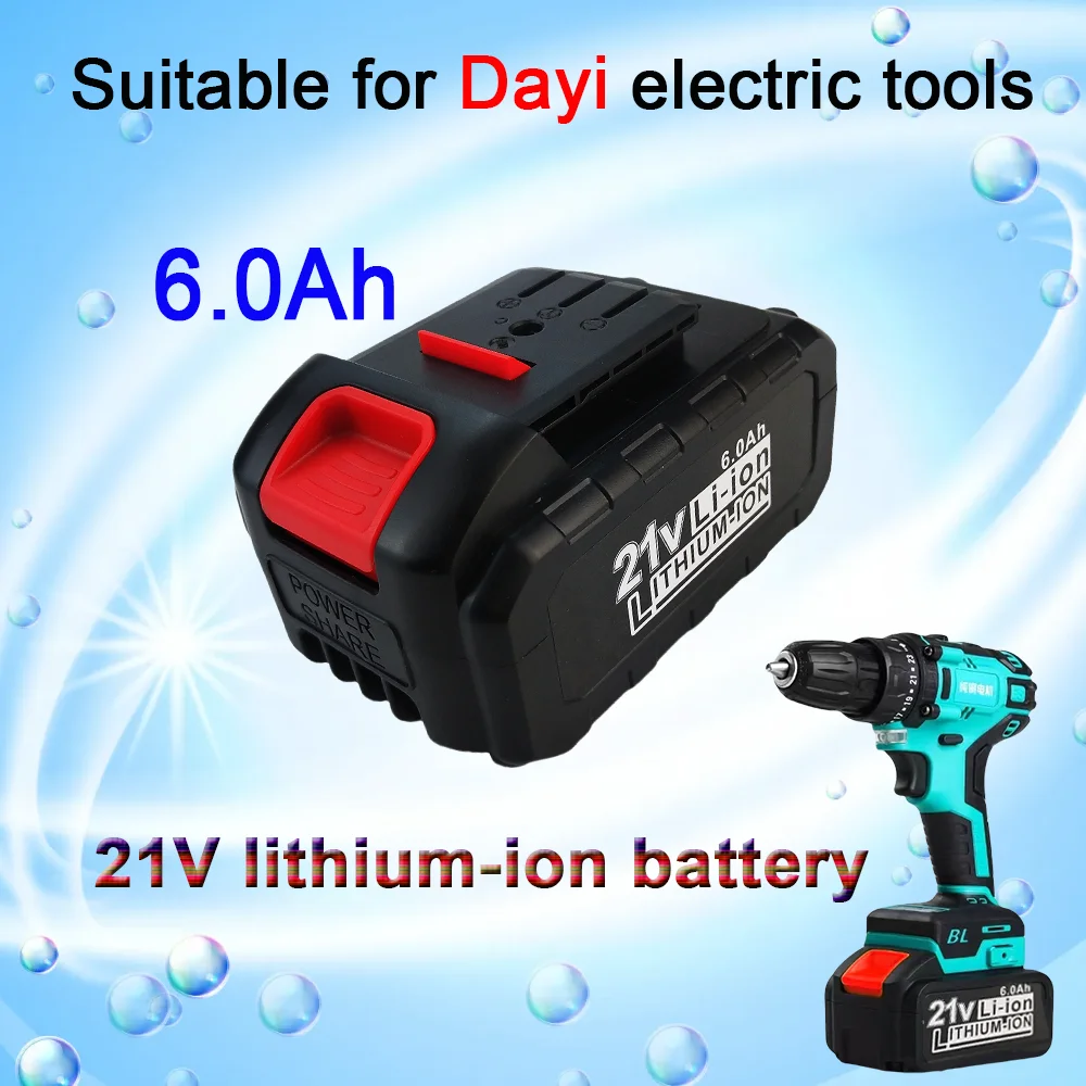 21V-6000mAh-Power-Tool-Rechargeable-Lithium-Battery-For-Dayi-Cordless ...