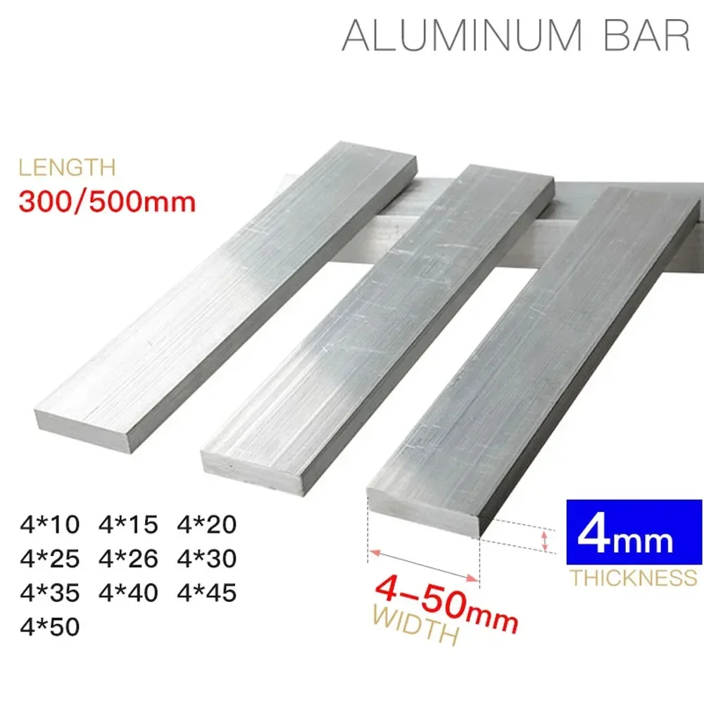 Aluminum-bar-thickness-4mm-width-10-50-length-300-500mm-aluminum-alloy ...