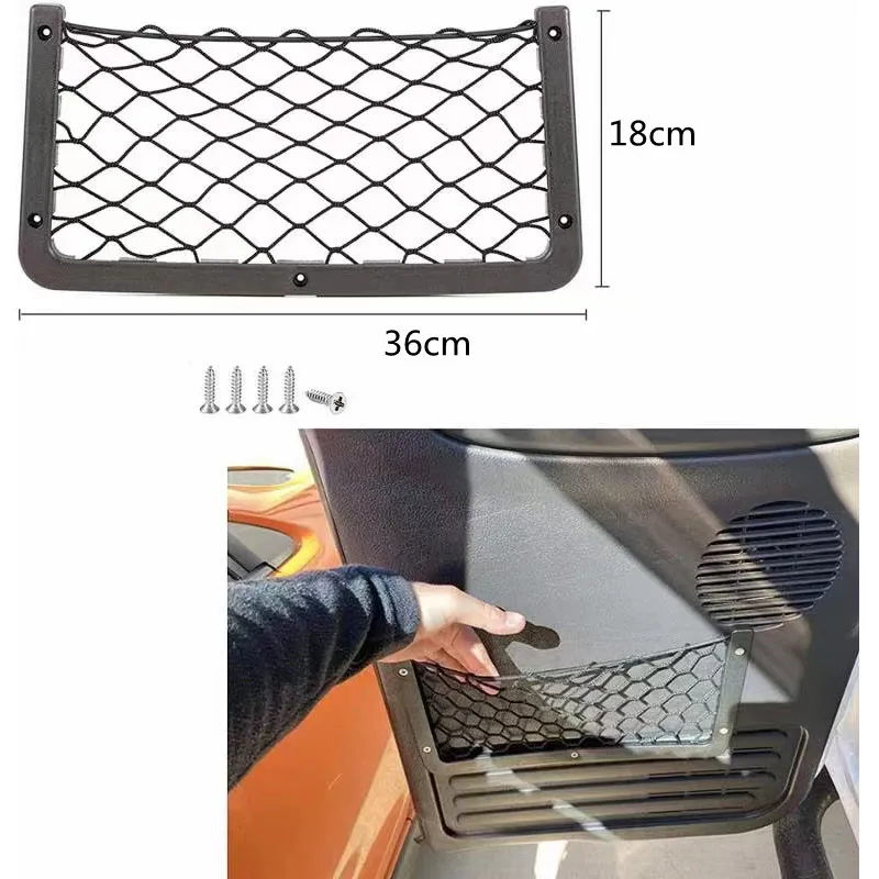Car-Net-Door-Panel-Bus-Seat-Back-Mount-Organizer-Mesh-Phone-Holder ...