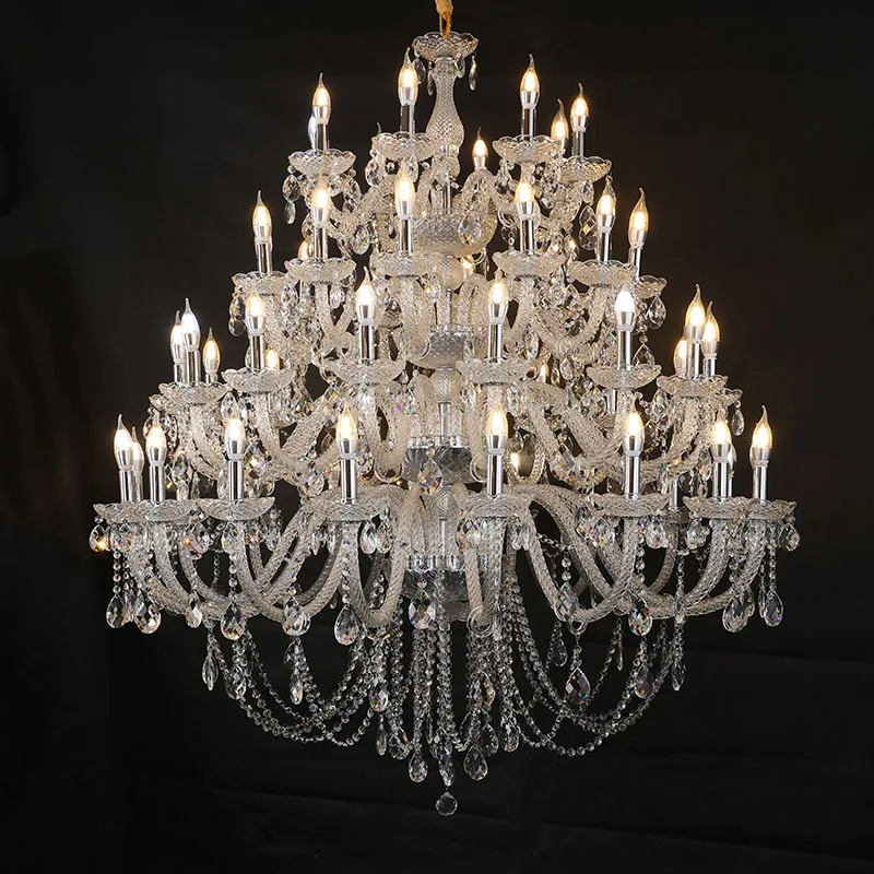 Al Haffar – Lustre En Cristal À 4 Niveaux, 52 Lumières, Diamètre 142cm ...