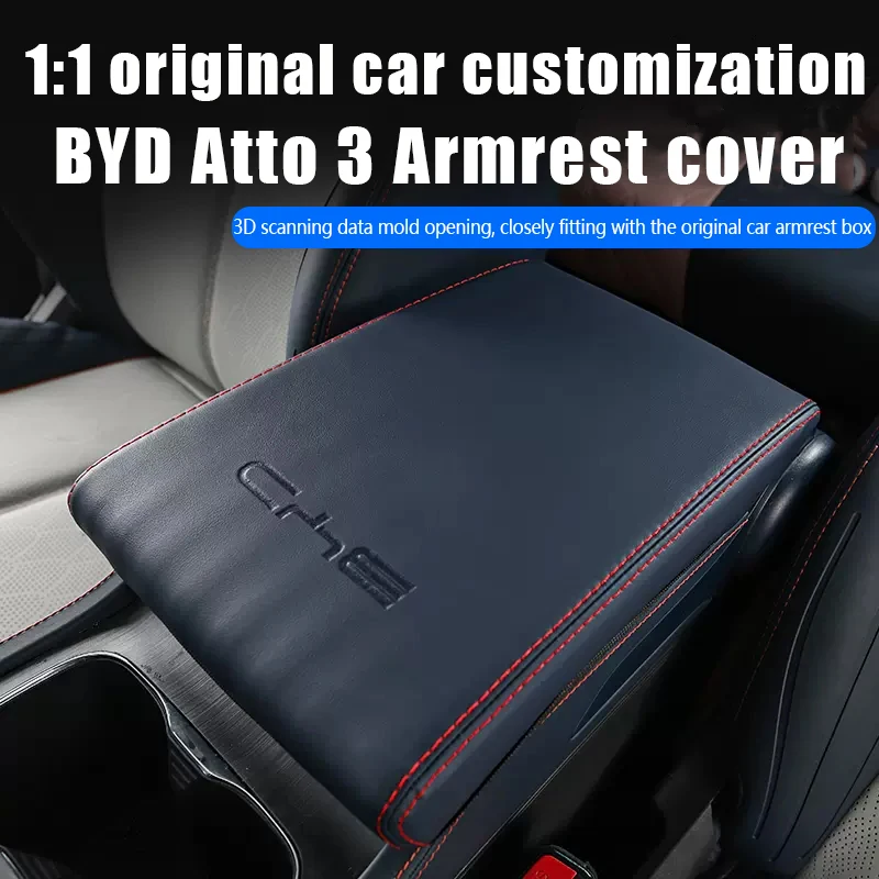 Car-Center-Console-Armrest-Box-Cover-for-BYD-Atto-3-Yuan-Plus-2022-Anti ...