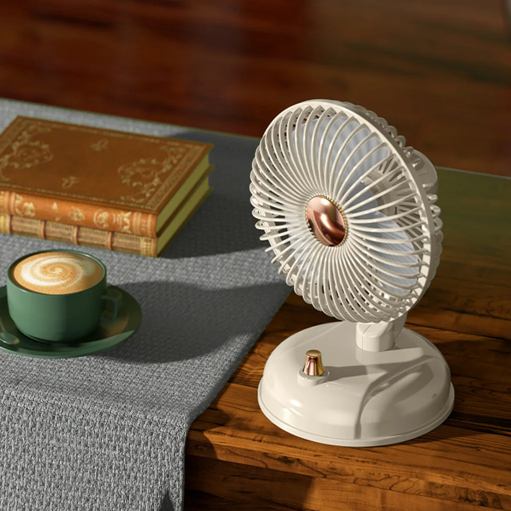 Retro-Mini-Fan-Type-c-Rechargeable-Portable-Fan-Oscillating-Head-Table ...