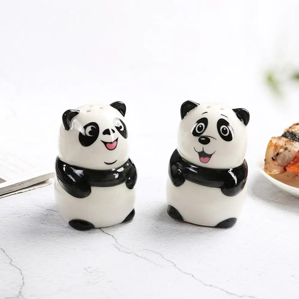 Home-Kitchen-Ornament-Spice-Bottle-Panda-Ceramic-Seasoning-Jar-Set ...