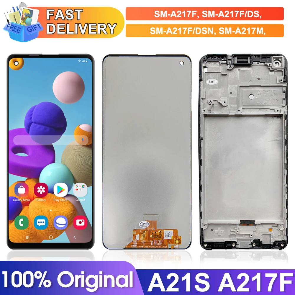 Super AMOLED A21S Display Screen for Samsung Galaxy A21S LCD Display Touch Screen Digitizer ...