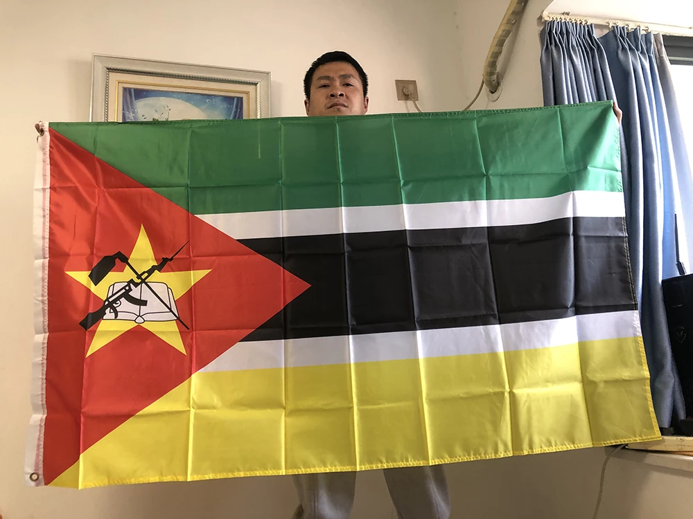 SKY FLAG Mozambique flag 90*150cm INDOOR outdoor polyester Hanging ...