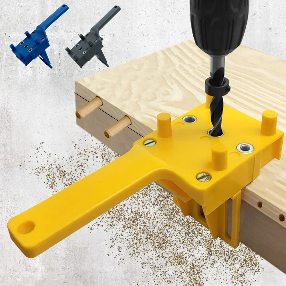 Woodworking-Dowel-Handheld-Drill-Guide-and-Hole-Saw-Tool-6-8-10mm-Drill ...
