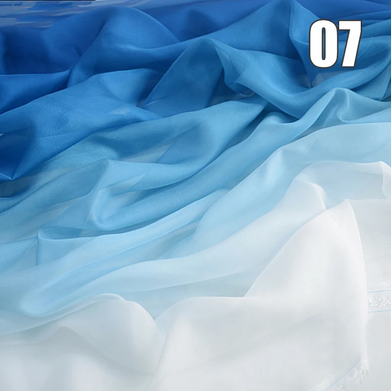 1M-Rainbow-Gradient-Color-Flowy-Chiffon-Fabric-Organza-Tulle-Fabric-For ...