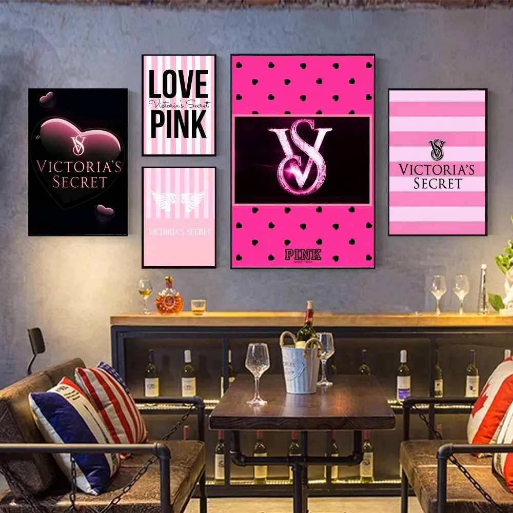 V-Victorias Fashion S-Secret Vintage Posters Sticky Whitepaper Sticker ...