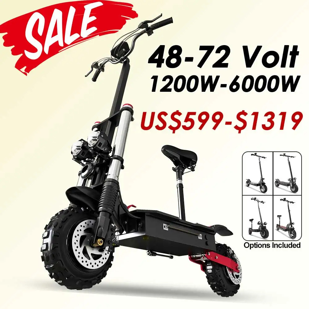 48V-72V-1200W-6000W-Electric-Scooter-50-80km-h-Fast-E-Scooter-Off-Road ...