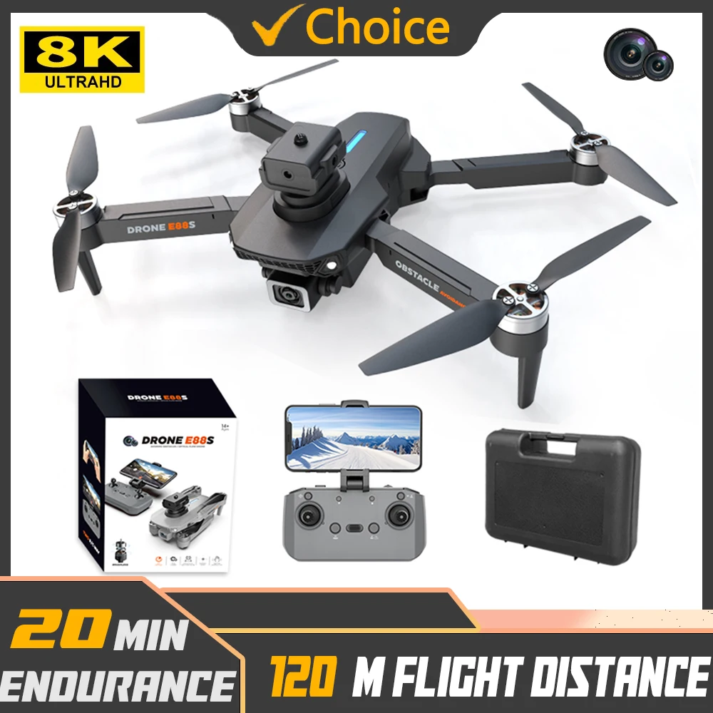 E88-PRO-8K-Drone-with-camera-Obstacle-Avoidance-optical-flow-remote ...