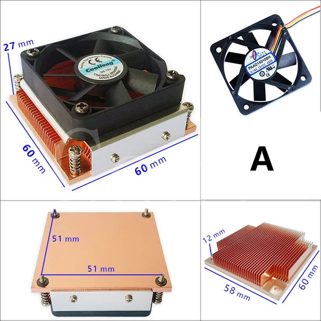 PM989 PGA988 industrial computer CPU radiator LED cooling sheet TEC ...