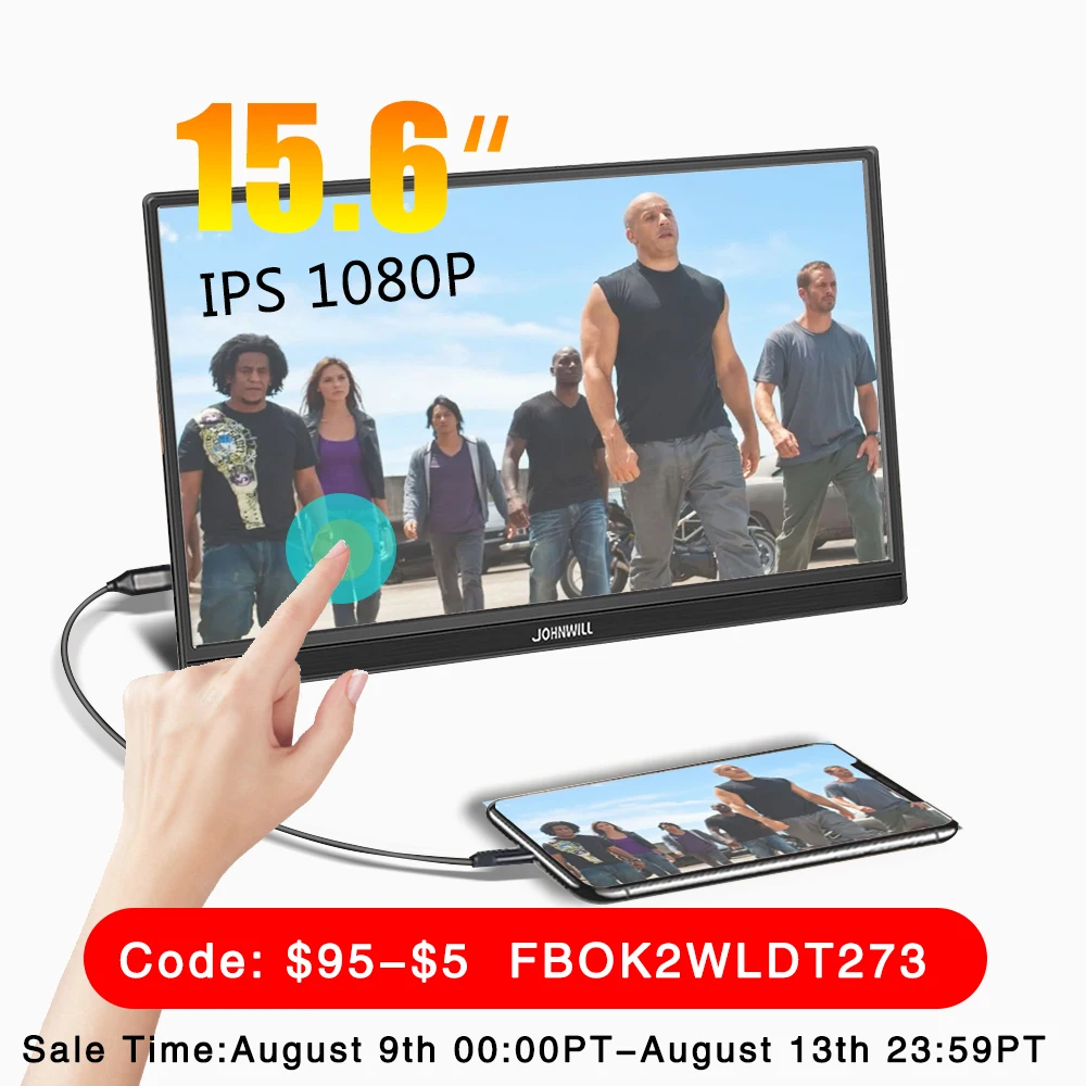 Monitor-de-computador-com-tela-sens-vel-ao-toque-15-6-Polegada-1080P ...