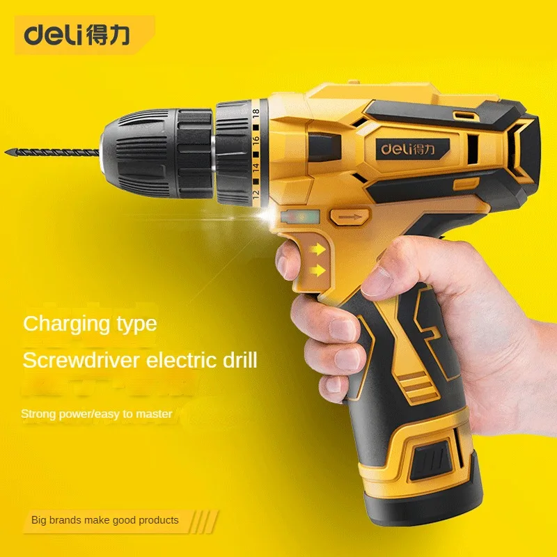 Deli-Tool-12V-Rechargeable-Lithium-Electric-Drill-Multi-Function ...