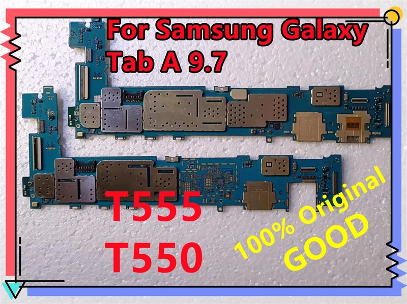 삼성 갤럭시 탭 A 9.7 T550 T555 마더보드, 와이파이/WLAN 버전 T555, 와이파이 + SIM 지원, 안드로이드 ...