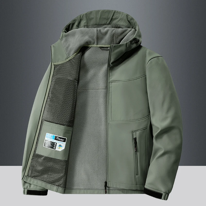 Winter-Men-s-Charge-Jacket-Lined-Fleece-lined-Slim-fit-Warm-Coat ...