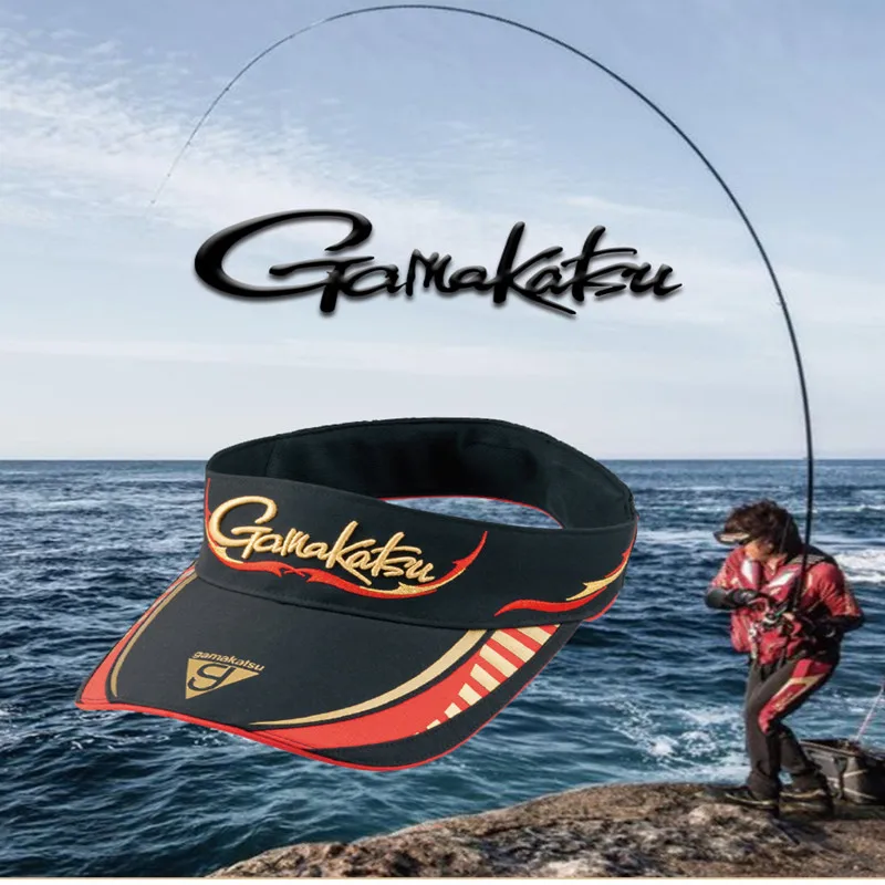 Gamakatsu-Visor-Cap-Summer-Fishing-Caps-Fishing-Hat-Outdoor-Sports-Anti ...